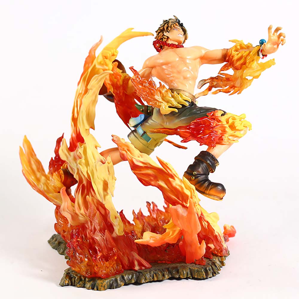 One Piece Fire Fist Portgas D Ace Statue Collectible Model 24CM